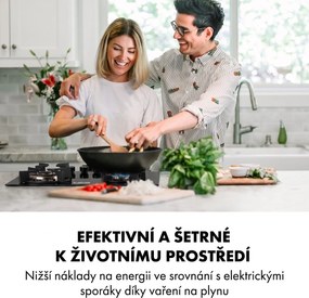 Klarstein Goldflame 4, plynová varná deska, 4 mosazné hořáky, sklokeramika