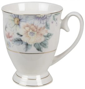 Porcelánový hrneček s květinami Flowers – 300 ml