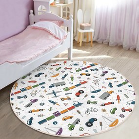 Bílý dětský koberec ø 120 cm Comfort – Mila Home