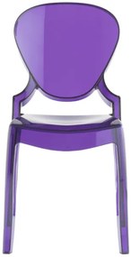 PEDRALI - Židle QUEEN 650 DS - transparentní fialová