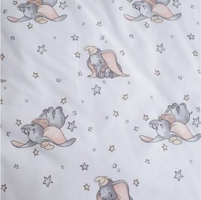 Jerry Fabrics Bavlněné povlečení do postýlky Dumbo grey 100x135, 40x60 cm