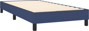 Box spring postel s matrací modrá 90x200 cm textil 3140351