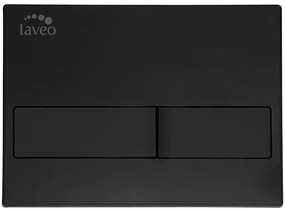 Laveo Laveo, závěsný set pod omítku Akan + závěsná WC mísa Desna s toaletním sedátkem z duroplastu, Vortex splachování, bílá lesklá, LAV-SETDESNABK