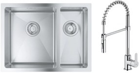 Set ocelový dřez Grohe K700 31577SD1, kuchyňská baterie Oltens Duf 35203100