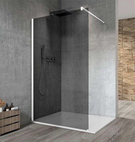 Gelco Vario - Sprchová stěna Walk-In, 80x200 cm, Coated Glass, bílá/kouřové sklo GX1380GX1015