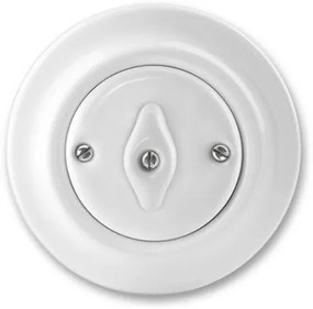 ABB Decento vypínač č.6 (č.1) otočný bílá 3560K-C06345 porcelán