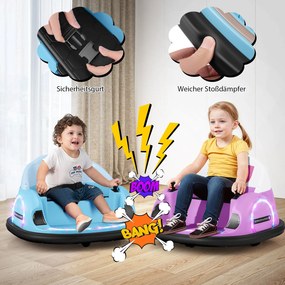 Costway Auto s pojízdným nárazníkem pro batolata 12 V Elektrické 360° Spin auto