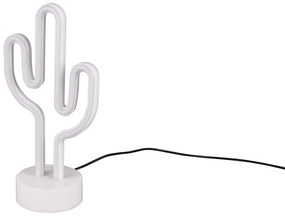 Bílá LED stolní lampa (výška 29 cm) Cactus – Trio