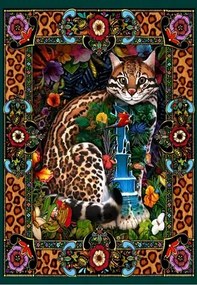 GRAFIKA Puzzle Tropická kočka / 1000 dílků / 47,8 x 69 cm