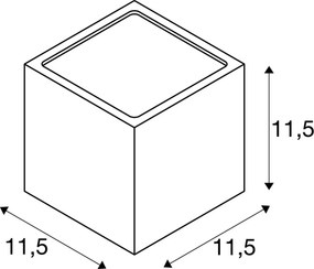 LA 232537 Venkovní svítidlo SITRA CUBE nástěnná barva rzi 230V GX53 2x9W I - BIG WHITE (SLV)