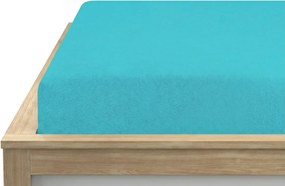 Froté prostěradlo PREMIUM tyrkysové 160x200 cm