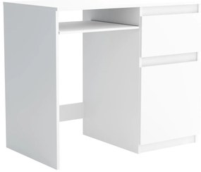 Školní počítačový stůl 90 cm REMO1 Bílý