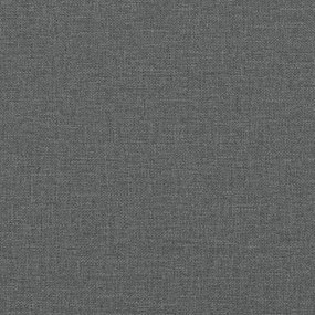 3místná pohovka s podnožkou tmavě šedá 180 cm textil 3201136