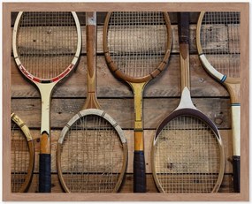 Zarámovaná fotografie Retro Rackets, v různých velikostech
