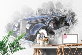 Samolepící tapeta historické auto - 225x150 cm