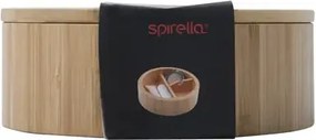 Spirella ALAIS šperkovnice se zrcadlem oválná / bambus