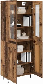Vysoký bufet Staré dřevo 69,5 x 34 x 90 cm Kompozitní dřevo 3402699