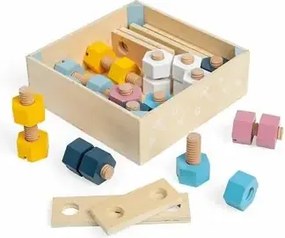 Bigjigs Toys Přepravka matic a šroubů / od 18 měsíců