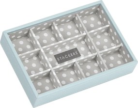 Krabička na šperky Stackers s 11 přihrádkami mini černá samet