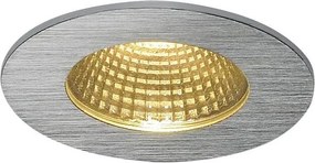 LA 114426 PATTA-I zápustná kartáč. hliník kruhová 230V/500mA LED 9W 38° IP65 3000K - BIG WHITE (SLV)
