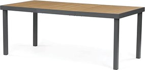 Zahradní stůl KAMPA - polywood / šedá hliníková konstrukce Barva: šedá