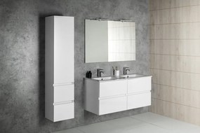 Aqualine Aqualine, PANEDA umyvadlová skříňka 55x55x34,2cm, bílá, PN255