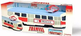 RAPPA Kovová česká retro tramvaj 16 cm PRAGUE / od 3 let