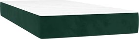 vidaXL Box spring postel s matrací a LED 120 x 190 cm samet [3270149] Barva: Tmavě šedá