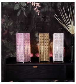 Šedá stolní lampa Markslöjd Agra, výška 33,5 cm