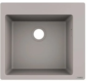 Hansgrohe - Vestavěný dřez 450, 540x490 mm, betonová šedá 43312380