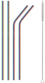 Brčka nerez LAMART LT7053 Straw 4ks