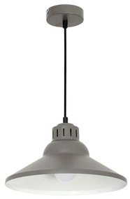 Luminex Lustr SINGLE 5 1xE27/60W/230V šedá LU7487