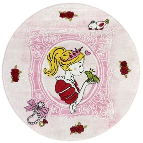 Koberce Breno Kusový koberec MOMO kruh K11568-09 Pink, Růžová, Vícebarevné, 133 x 133 cm