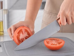 Verk Group Sada kuchyňských nožů s příslušenstvím a křídkou, 12 dílů, blokový stojan na nože, komplet