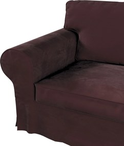 Potah na pohovku IKEA Ektorp 2-místná s lenoškou barva červená látka lesklé, sametová