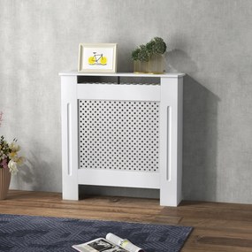 HOMCOM Kryt Radiátoru na Zeď - Moderní Design, MDF, 78x19x82 cm