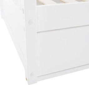 Postel Montessori BIANKA 90x200, masiv bílá Kondela 0000396817