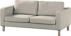 Potah na pohovku IKEA  Karlstad 2-místná, nerozkládací, krátký barva béžová látka pletený vzor