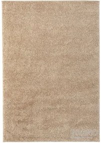 Koberce Breno Kusový koberec VELLOSA SHAG 520/SG9J, Béžová, 67 x 120 cm