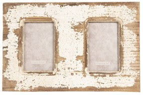 Nástěnný dřevěný vintage fotorámeček – 10x15 cm (2)