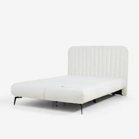 Postel boxspring VALO bílá 140x200