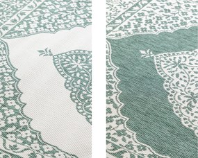 ELLE Decoration, Kusový koberec Gemini 106025 Green z kolekce Elle – na ven i na doma, 80x150, zelená, chodba / předsíň