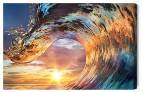 Obraz Barevné Mořské Vlny Nedostatek Nedostatek Plátno Canvas 90x60