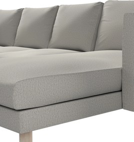 Potah na pohovku IKEA Norsborg 4-místná se šezlongem barva šedá látka pletený vzor