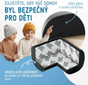 Sipo Ochrana rohů a hran, pěnová, sada 4 ks, ČERNÁ