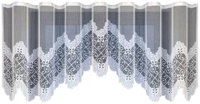 Dekorační žakárová záclona s řasící páskou SIBEL 120 bílá 300x120 cm MyBestHome