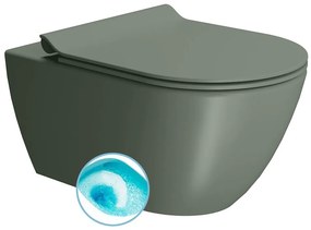GSI, PURA závěsná WC mísa, Swirlflush, 55x36 cm, agave dual-mat, 881504