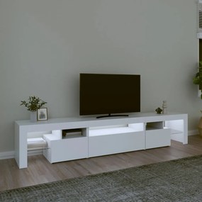 TV skříňka s LED osvětlením bílá 215x36,5x40 cm 3152794