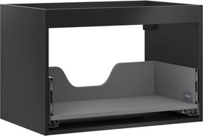 Mexen Box-A, závěsná skříňka 70 cm, 1 zásuvka, černá matná, 91AX0-0700-470-1-71