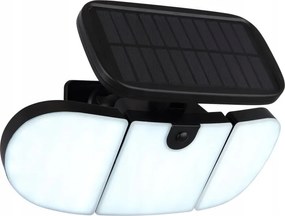 Solární Led zářič 10W černý Solar s pohybovým senzorem Globo